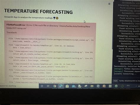 Error After Deploying 🚀 Deployment Streamlit
