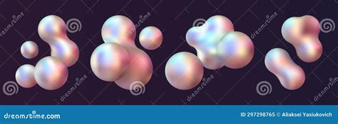 3d Chrome Abstract Object Stock Illustration Illustration Of Blob