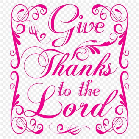 Give Thanks To The Lord Clip Art