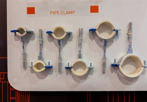 A Set Of Clamps For Pipes Of Different Diameters Stock Photo Image Of