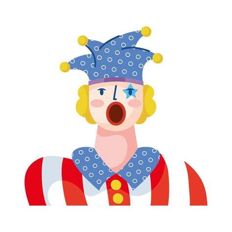 Clown Funny Hand Draw Style 1869105 Vector Art At Vecteezy