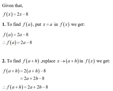 answered given the function f x 2x 8 … bartleby