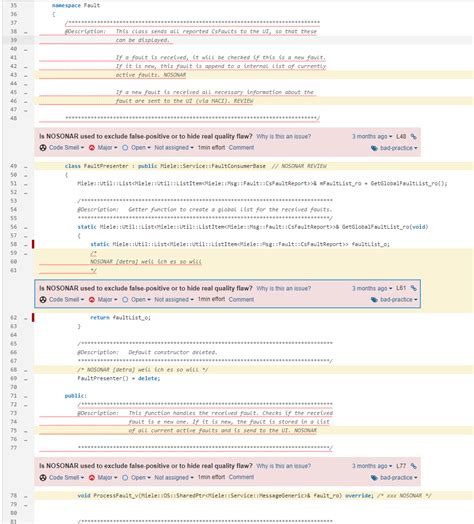 The Rule Track Uses Of NOSONAR Comments Does Not Behave As Expected