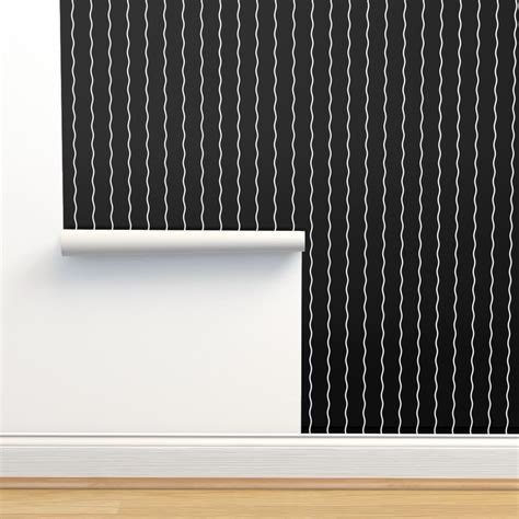 Small Double Squiggly White Lines On Wallpaper Spoonflower