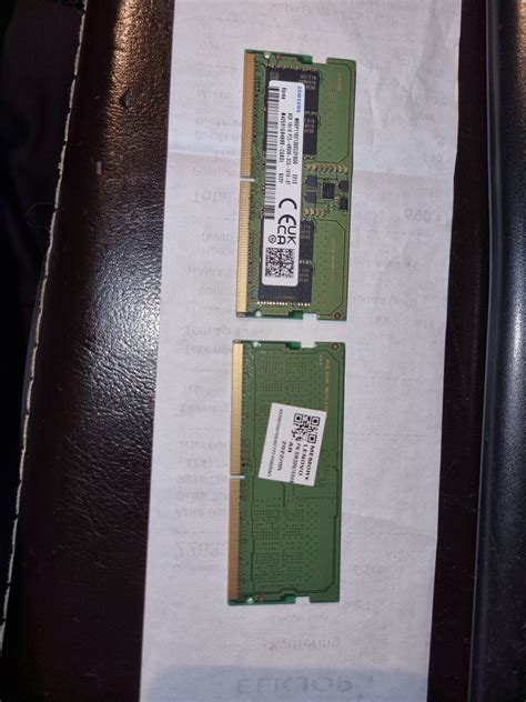 2stk Samsung 8gb Ddr5 4800mhz Sodimm Pc5 38400 Cl40 1rx16 1 1v So Dimm 262 Pin Finn Torget