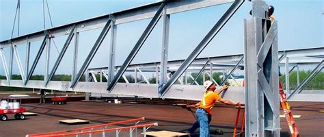 Truss Chord Tee Sections Bolted Splice Double Angle Brace Welded