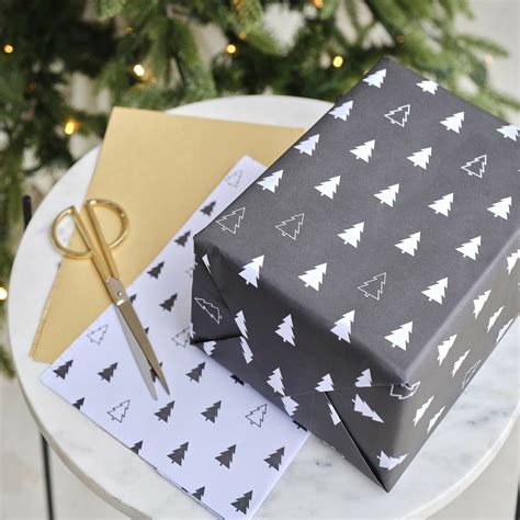 Kit Papier Cadeau De Noël Moderne Papierspapier Cadeau La Paqueterie