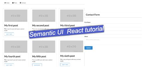 Semantic Ui Responsive Layout Resbliss