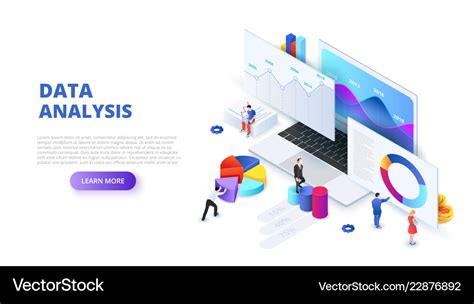 Data Analysis Design Concept With People And Vector Image