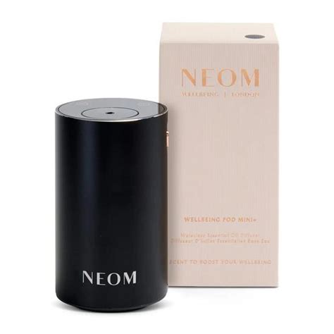 Neom Organics Wellbeing Pod Mini Waterless Essential Oil Diffuser Black