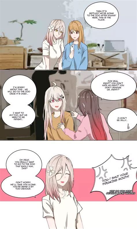 Two Girls Talking To Each Other In An Anime Comic