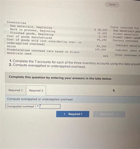 Solved Exercise Static Computing Inventory Balances Chegg