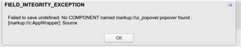 Lightning No Component Named Markupuipopoverpopover Found