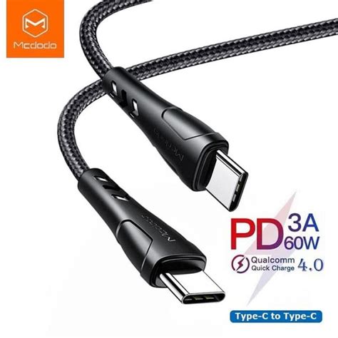 Mcdodo Ca 7641 60w Pd Usb Data Cable Type C To Type C Super Fast Quick Charging Shopee Malaysia