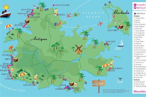 Tourist Map Of Antigua 60 Photos