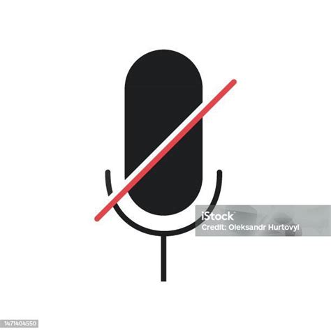 마이크 음소거 아이콘입니다 오디오 음성 녹음 기호입니다 검은색 채우기 기호 가수에 대한 스톡 벡터 아트 및 기타 이미지 가수