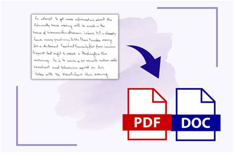 Encode Handwritten Text To Pdf Or Word Document By Bellacondino Fiverr