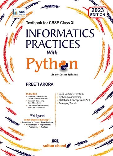Informatics Practices With Python Textbook For Cbse Class 11 As Per 2023 24 Syllabus Price