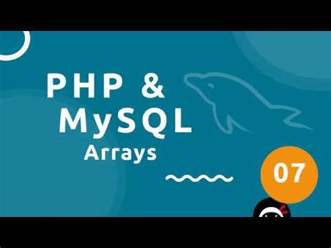PHP Tutorial MySQL Arrays YouTube