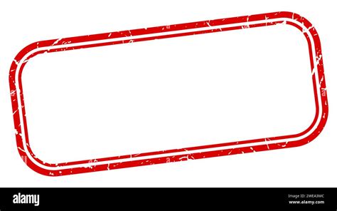 Blank Stamp Blank Rectangular Stamp Isolated On White Background Stock