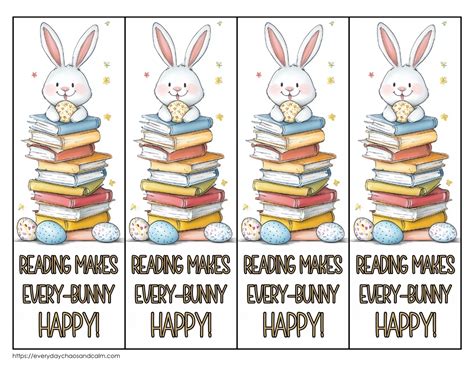 Free Printable Easter Bookmarks