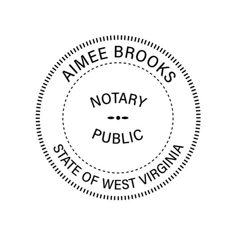 Jl West Virginia Notary Stamp Notary Stamp For Virginia