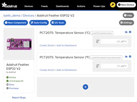 Wippersnapper Adds Support For The Pct2075 Temperature