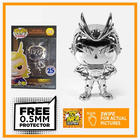 Funko Pop My Hero Academia All Might Silver Chrome Funimation Exclusive Shopee Philippines