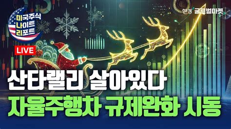 산타랠리 살아있다 테슬라 연간 인도량 하회 전망 퀄컴 Arm에 승리 노드스트롬 비상장으로 전환 일라이릴리 비만 치료제 제프바운드 승인 Youtube