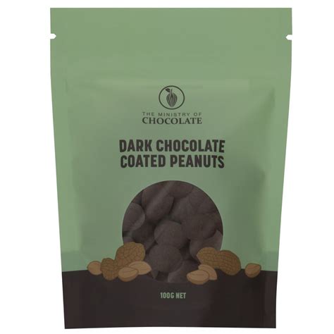Dark Coated Peanuts 100g Ministry Of Chocolate