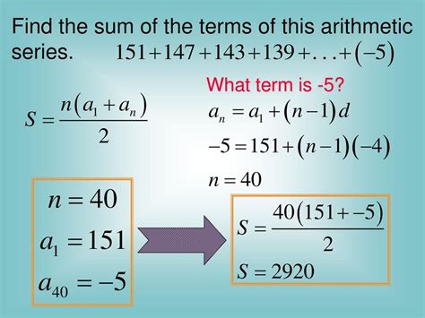 arithmetic sequences and series ppt download