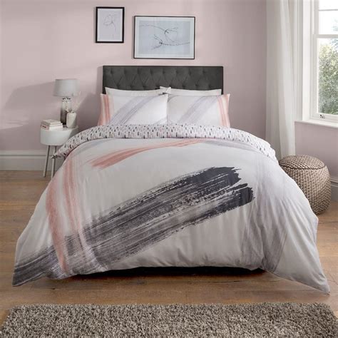 Sienna Crushed Velvet Panel Band Duvet Cover With Pillow Case Bedding