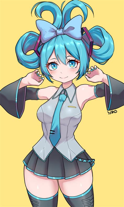 Hatsune Miku And Cinnamiku Vocaloid And 1 More Drawn By Dako