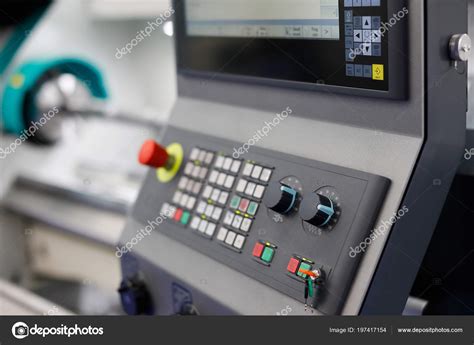 Control Panel Cnc Lathe Machine Selective Focus Stock Photo By Genkur