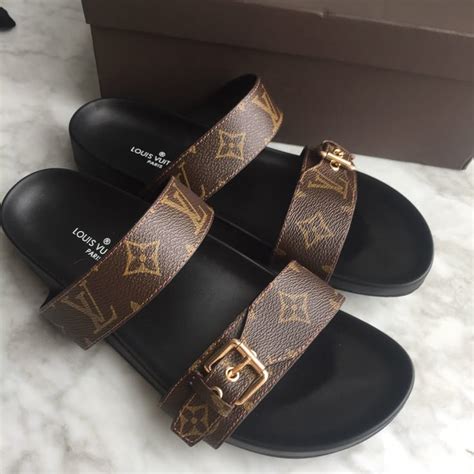 Louis Vuitton Lv Woman Slippers Monogram Slides Flats Louis Vuitton