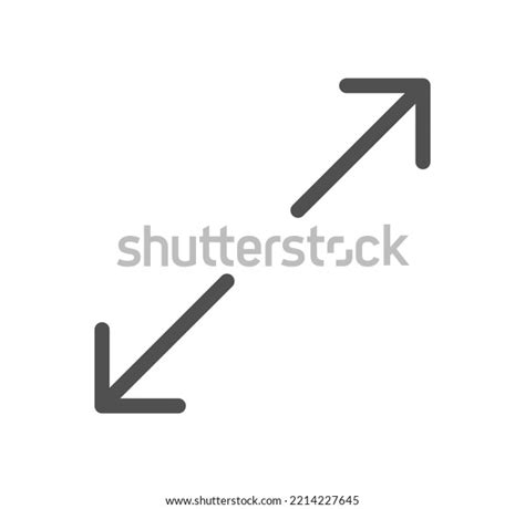 Arrow Icon Outline Linear Vector Stock Vector Royalty Free 2214227645