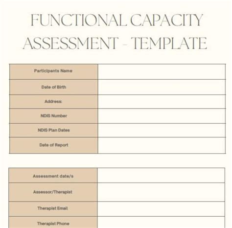 Functional Capacity Assessment Ndis Specific Occupational Therapy