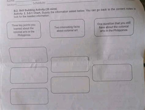 Name Schedule Section B2 Skill Building StudyX