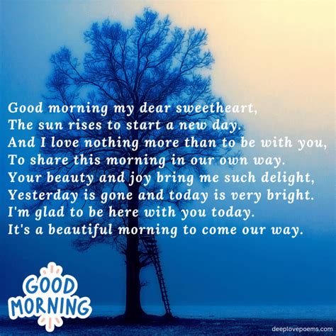 15 Good Morning Poem For Her Deep Love Poems