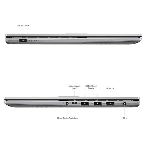 Asus Vivobook Fhd Laptop Intel Core U With Gb Memory Gb Ssd Cool Silver