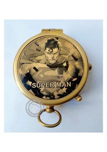 Le Products Brass Vintage Superman 2 Inch Compass For Navigation