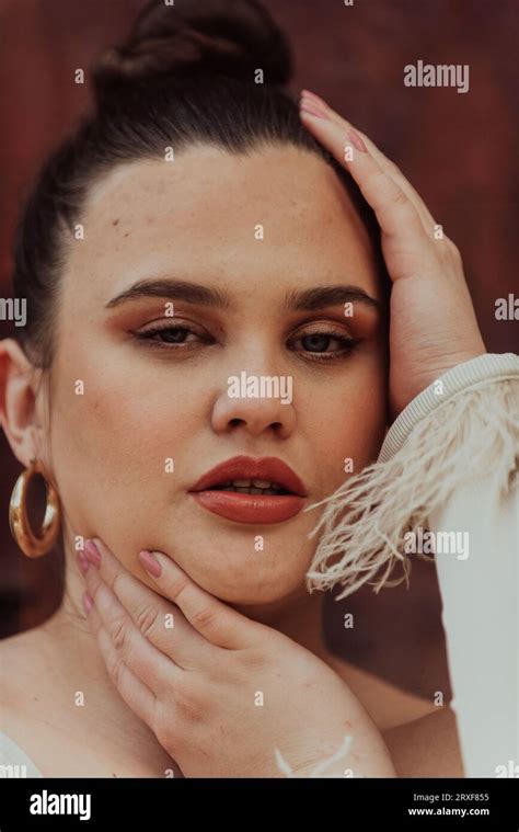 A Close Up Unretouched Portrait Of A Naturally Beautiful Young Woman