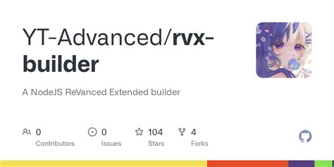 Github Yt Advancedrvx Builder A Nodejs Revanced Extended Builder