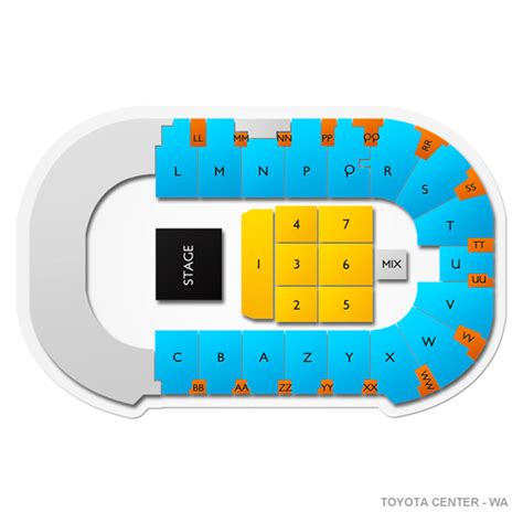 Toyota Center Kennewick Seating Chart