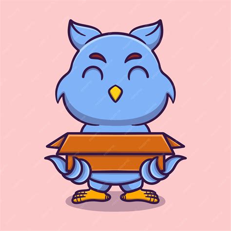 Premium Vector Cute Owl Cartoon Vector Icon Illustration