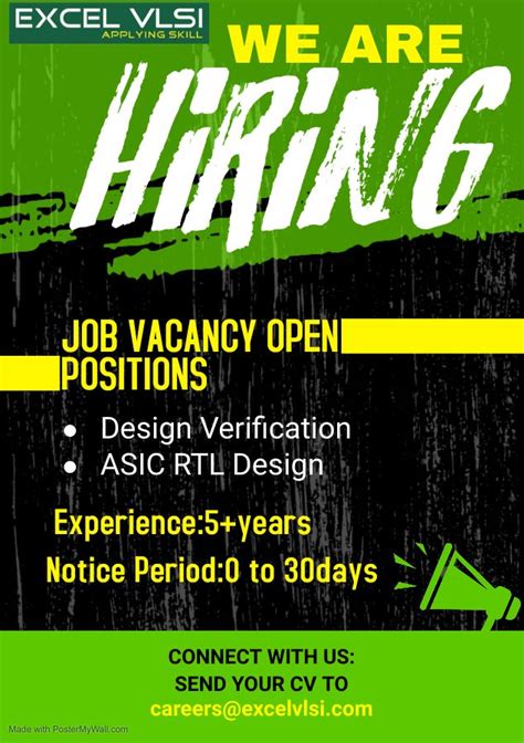 Excel Vlsi Technologies On Linkedin Immediatejoiners Dv Rtl Semiconductorindustry Vlsijobs