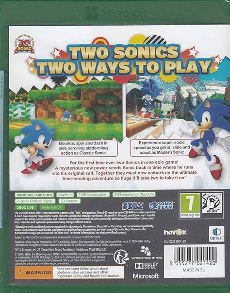 Sonic Generations Xbox Online