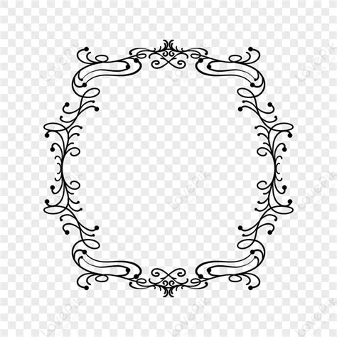 테두리 일러스트 빈티지 장식 블랙대칭아름다운레트로