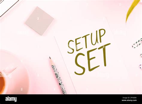 Conceptual Display Setup Set Business Concept The Manner Position Or Direction In Which