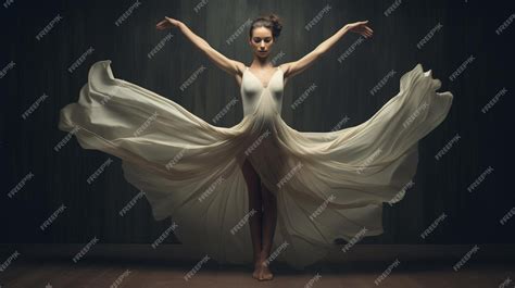 Premium Photo Beautiful Young Ballerina In A Dance Studio